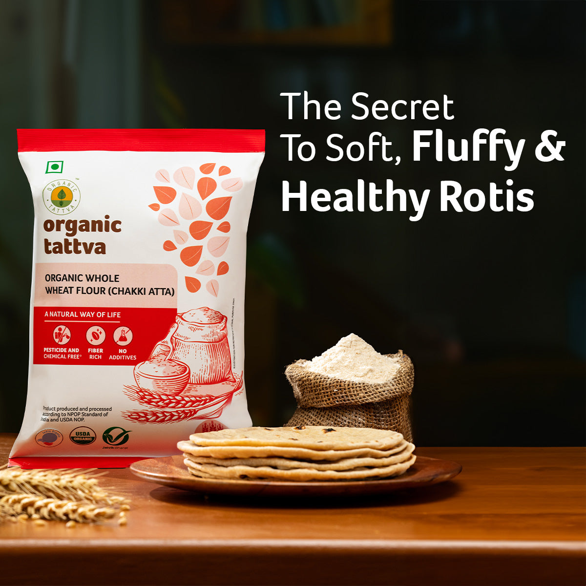 Buy Organic Whole Wheat Flour (Chakki Atta) Online – Healthy & Fresh ...