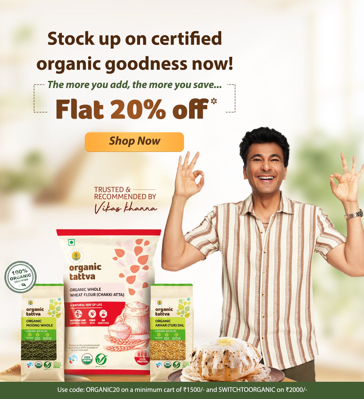 Buy Pure Organic and Healthy Foods Online - Organic Tattva