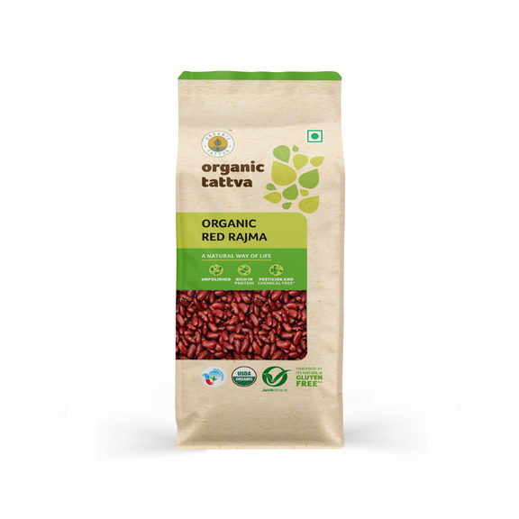 Organic Red Rajma (Jammu) / Red Kidney Beans, – Organic Tattva