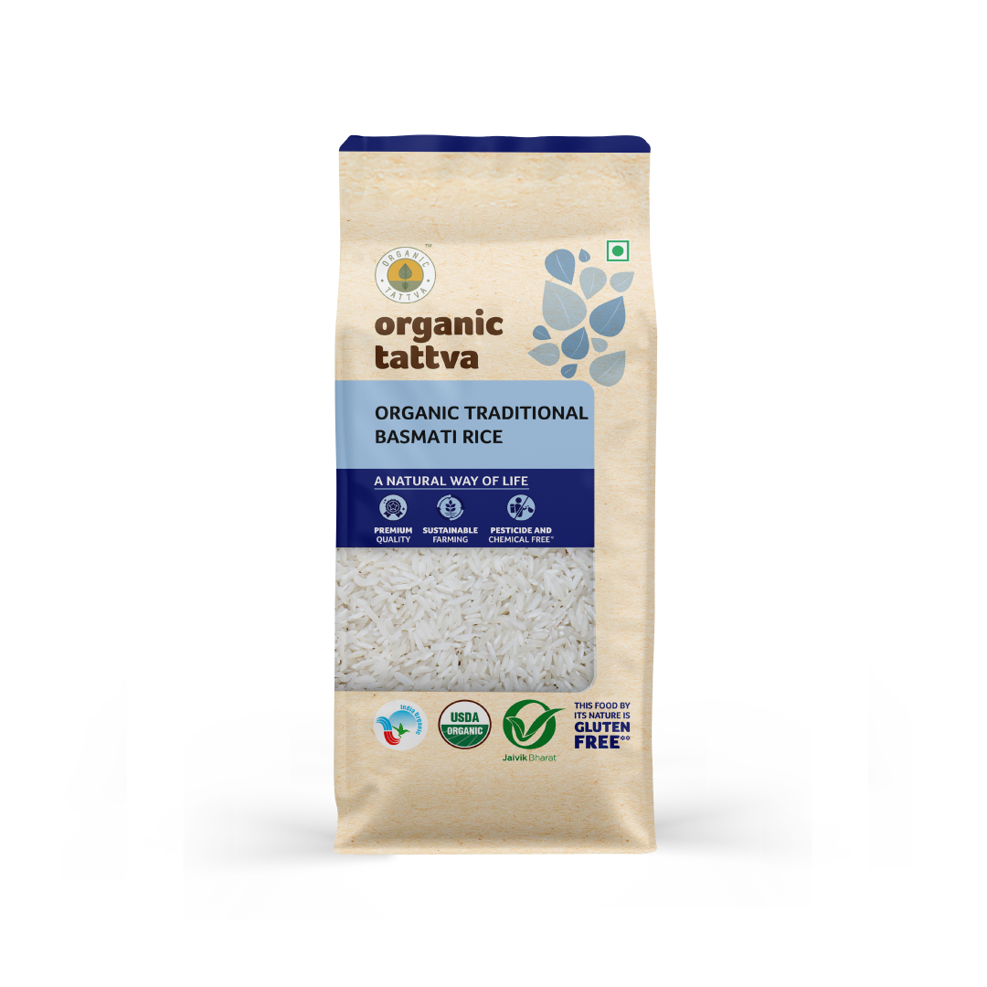 Organic Traditional Basmati Rice 5Kg | Everyday Basmati Rice | Source ...