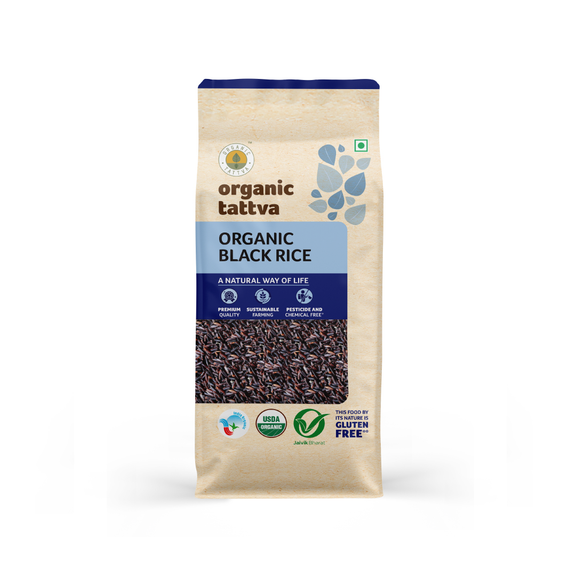 Organic Black Rice, All Natural, Aromatic Unpolished Kavuni Arisi ...