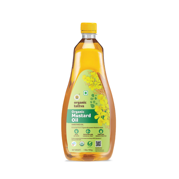 Organic Unrefined Cold Pressed Mustard/Sarso Cooking Oil – Organic Tattva