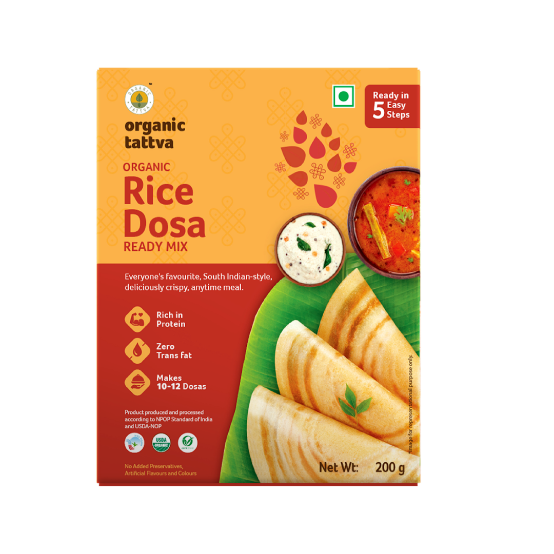 Organic Instant Ready to Eat Rice Dosa Mix 200 Gram | Rich in Protein ...