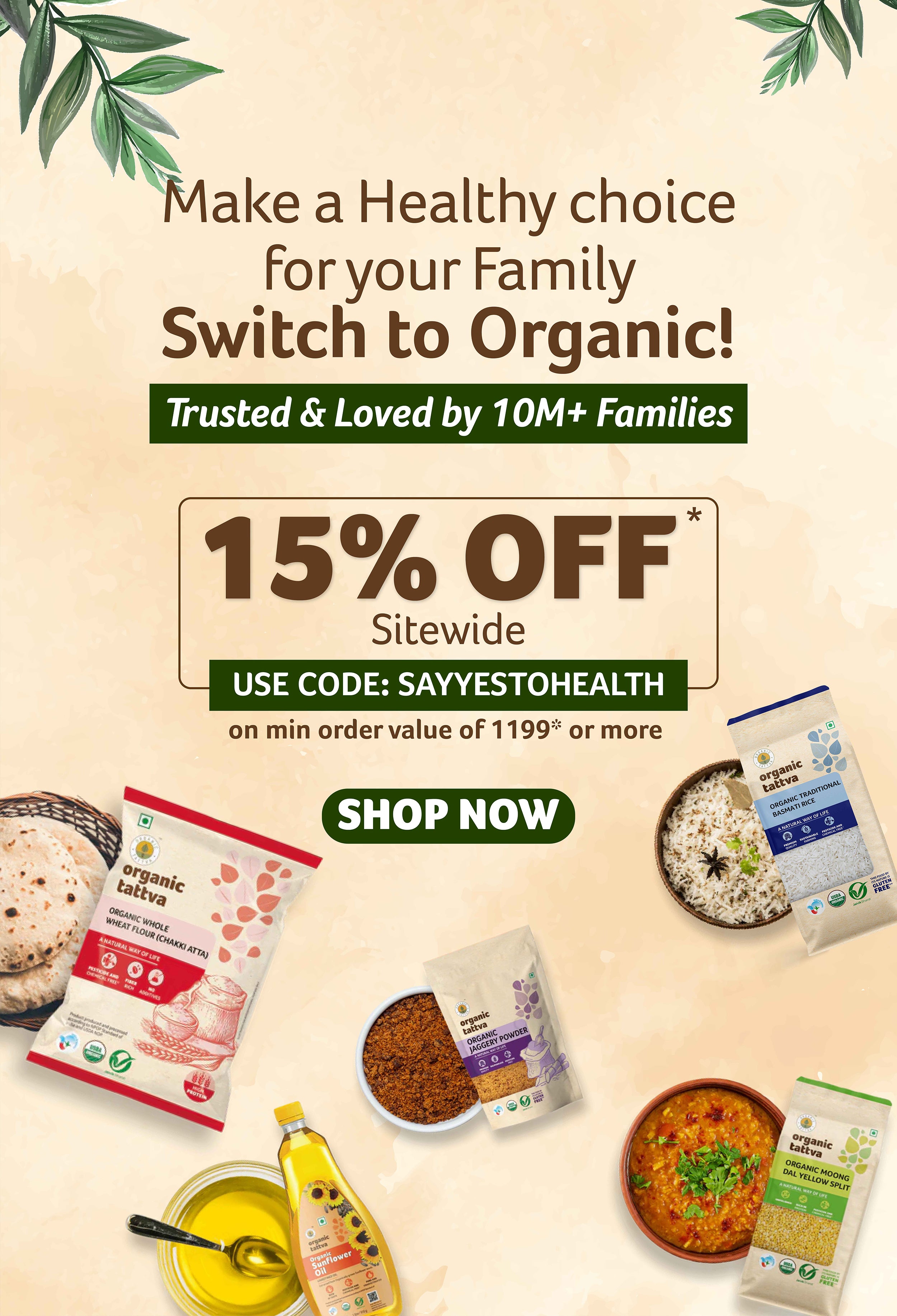 Buy Pure Organic and Healthy Foods Online - Organic Tattva