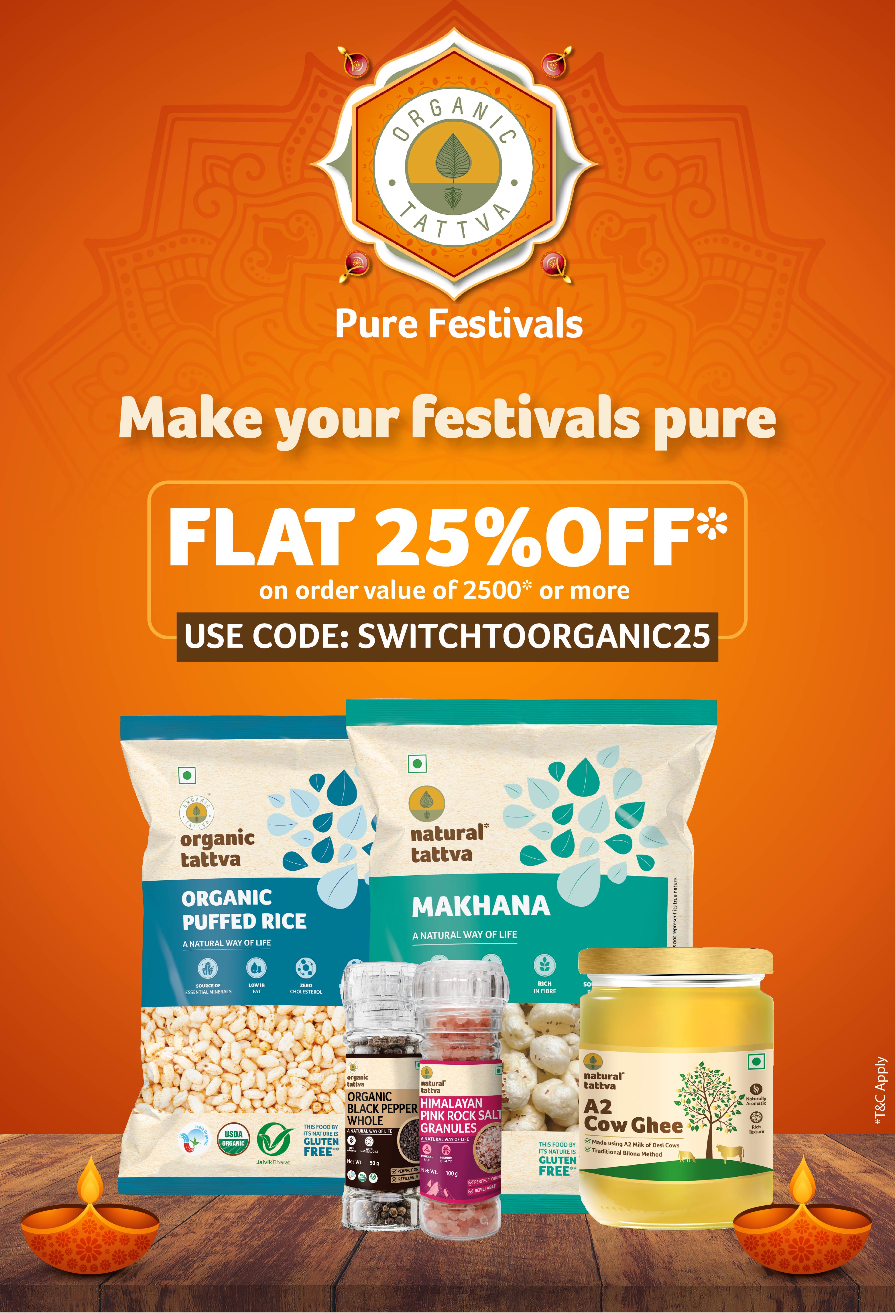 Buy Pure Organic and Healthy Foods Online - Organic Tattva