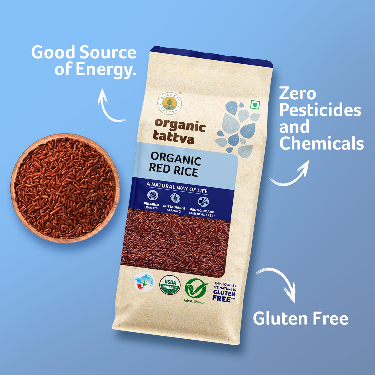 Buy Organic Red Rice Online – Healthy, Fiber-Rich & Natural – Organic ...
