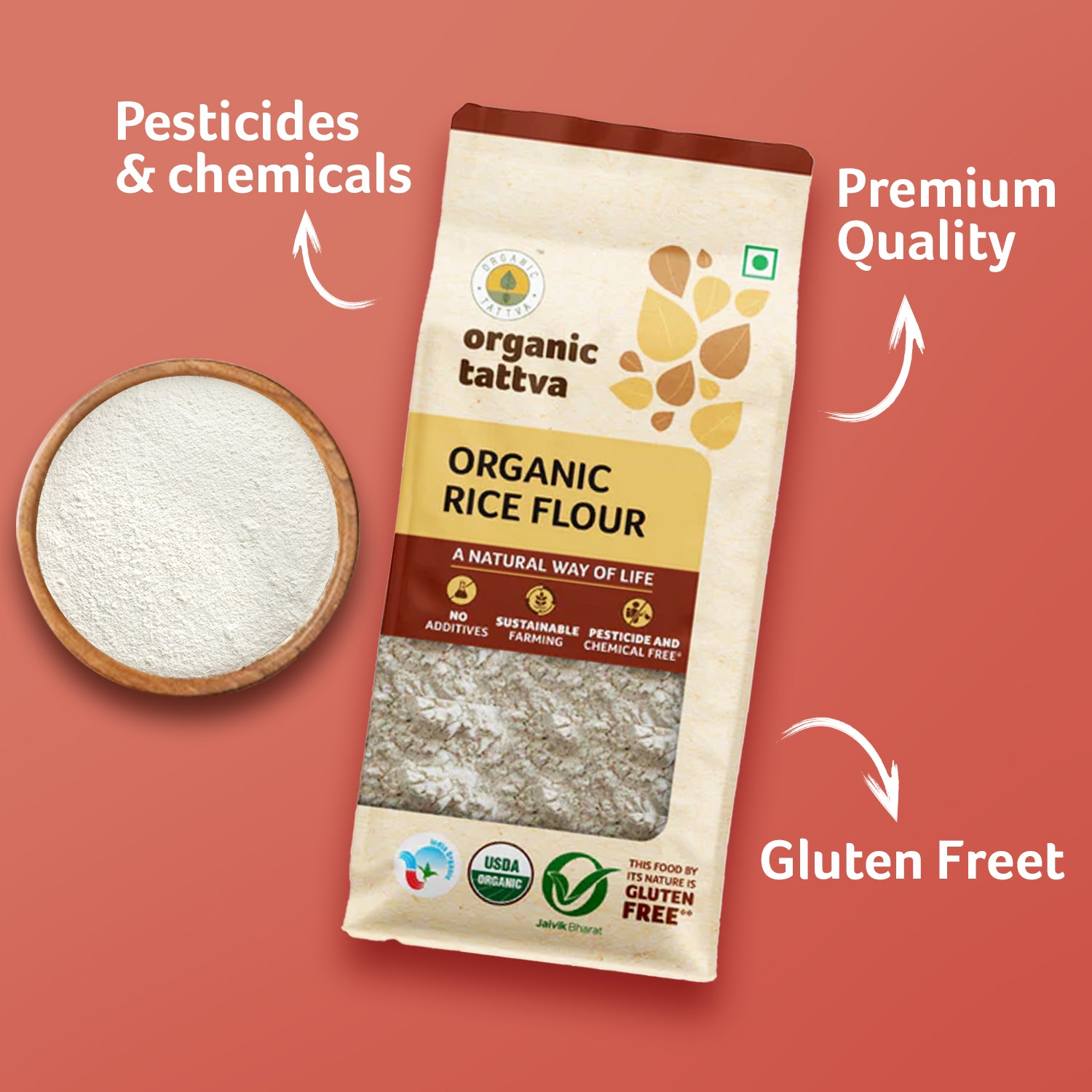 Buy Organic Rice Flour Online – Pure, Gluten-Free & Healthy – Organic ...